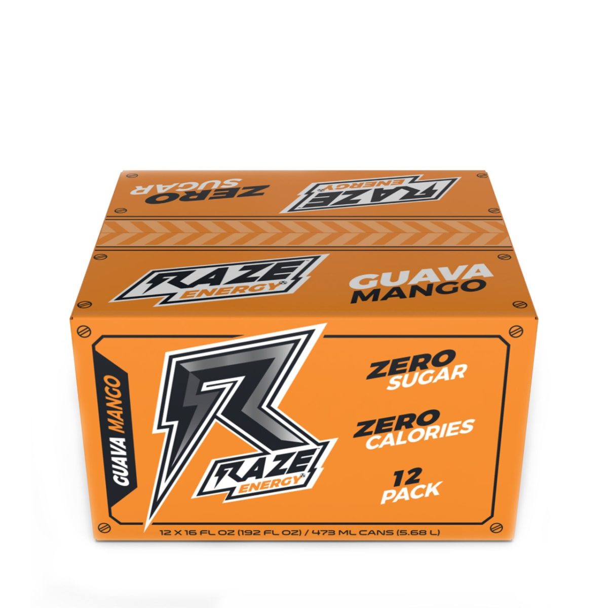 pack Raze energy 250 ml Zero sugar mango Gold Nutrition - Proteine Maroc
