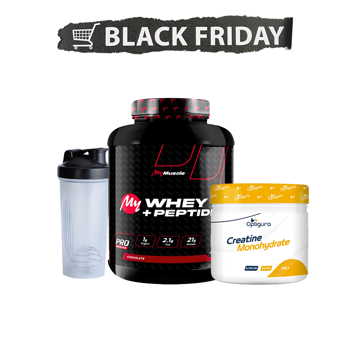 Pack My Whey 2kg + Creatine optigura 250g (Black Friday) Gold Nutrition ...